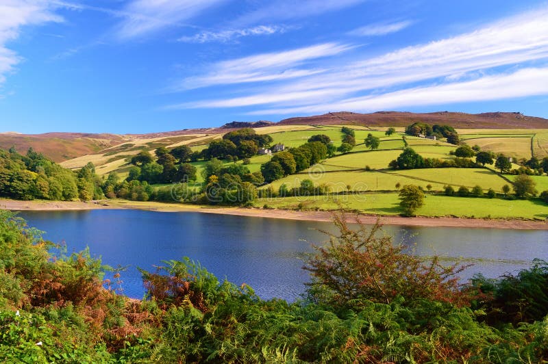 Ladybower Reservoir. stock image. Image of reservoir - 100858639