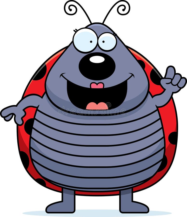 ход ladybug иллюстрация вектора. иллюстрации насчитывающей усмехаться ...