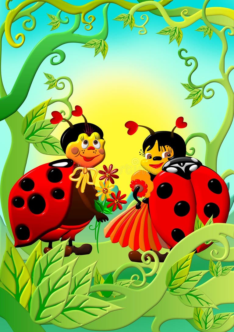 Happy Cartoon Ladybug Stock Illustrations – 8,090 Happy Cartoon Ladybug ...