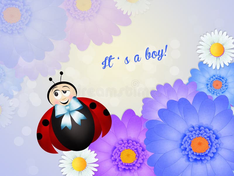 Ladybug for baby boy stock illustration. Illustration of spring - 67001155