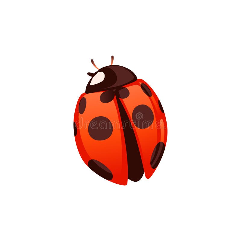 Red Spotted Ladybug Cartoon Character Stock Illustrations 128 Red