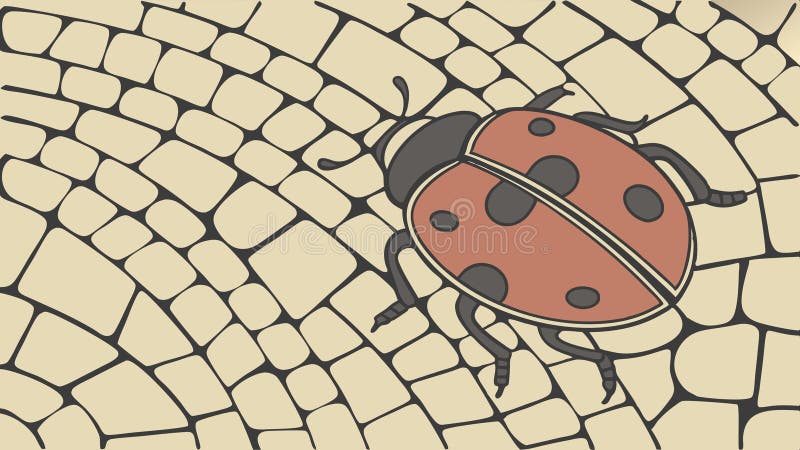 Ladybug on Cobblestone, Nature Insect, Garden Bug, Red Ladybug, Stone ...