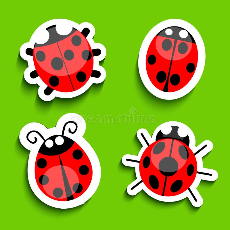 Ladybug stock vector. Illustration of cartoons, cartoon - 19296475