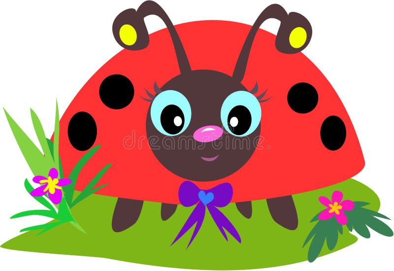 Ladybug Eyes stock vector. Illustration of ladybug, cartoon - 9377566