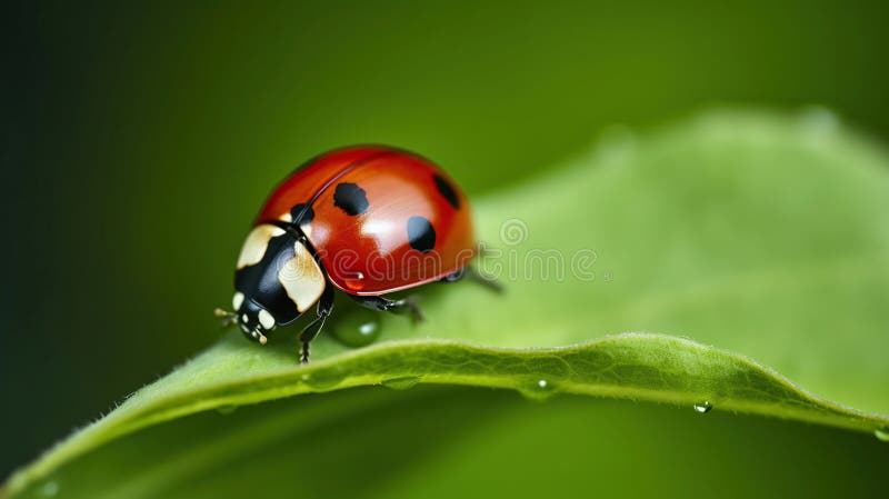 Graceful Encounters, Ladybugs Dancing Amidst the Blades of Grass ...