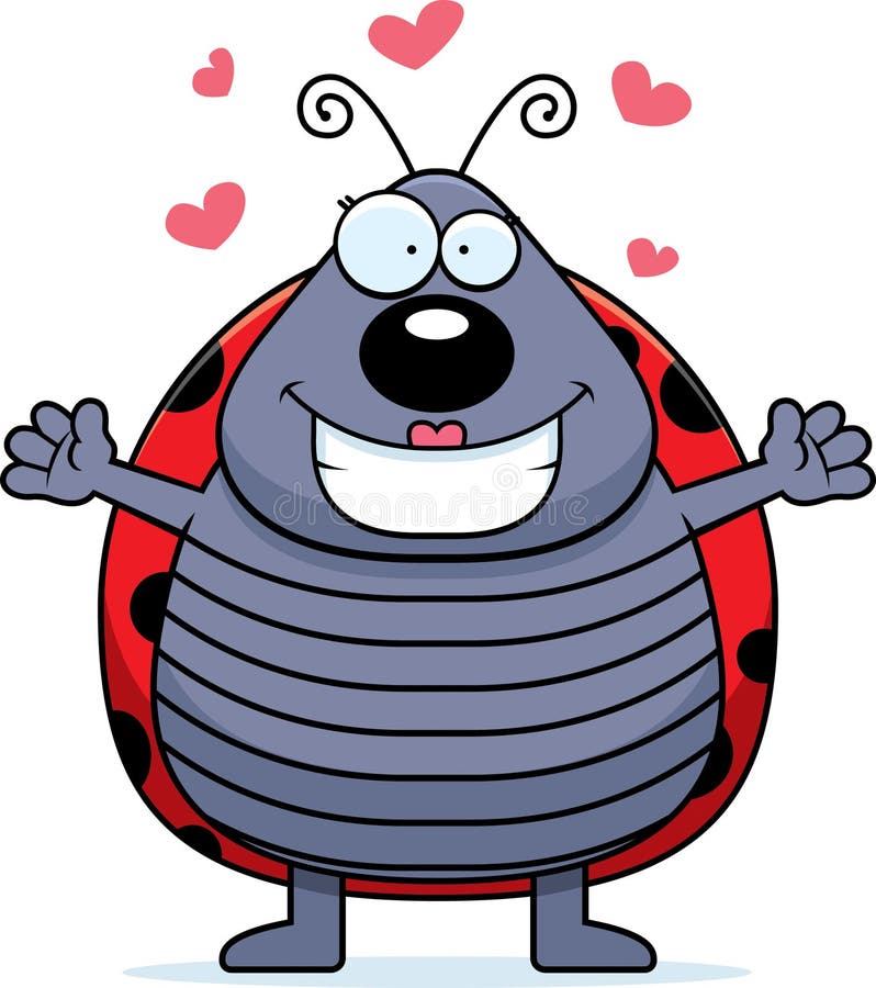 Ladybug Hug stock vector. Illustration of hearts, ladybug - 14074569