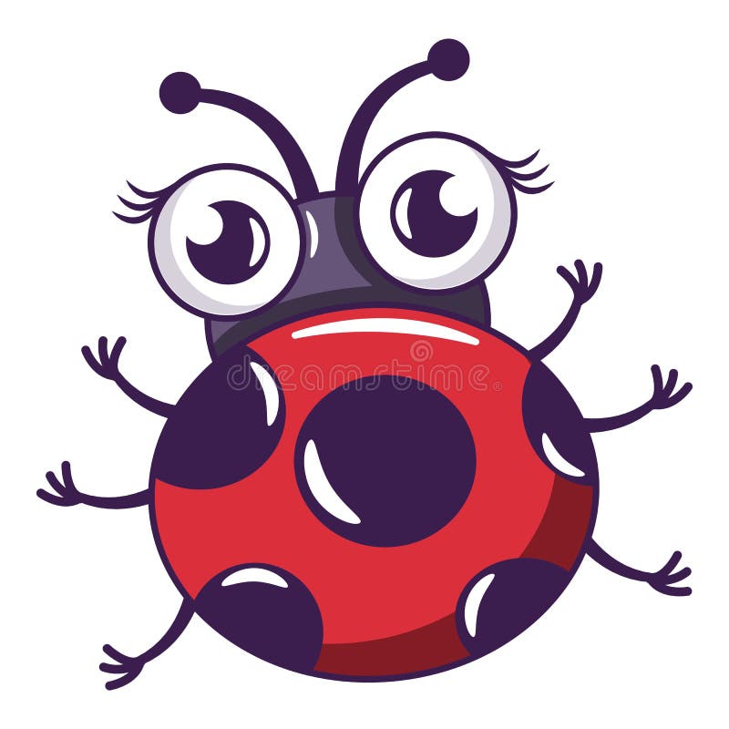Ladybug Icon, Cartoon Style Stock Vector - Illustration of drawing ...