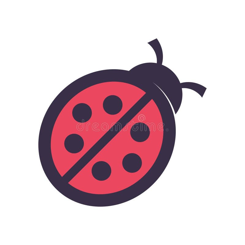 Ladybug icon logo stock vector. Illustration of wildlife - 299020762