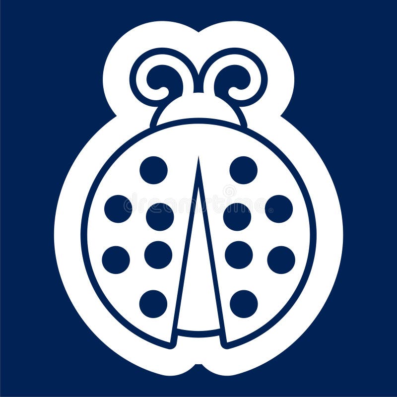 Ladybug Icons in Flat Style - Illustration Stock Vector - Illustration ...