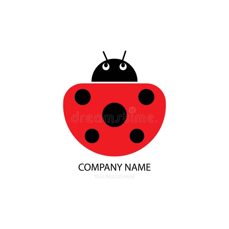 Ladybug Illustration Icon Logo Vector Stock Vector - Illustration of ...