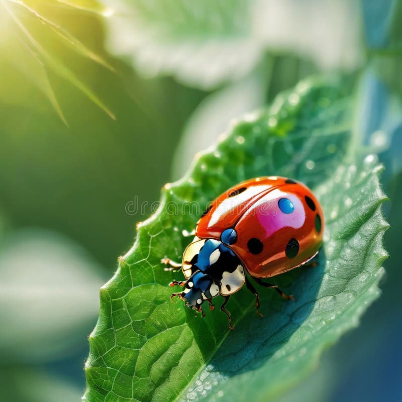 Ladybug Image Created by AI Generated Stock Illustration - Illustration ...