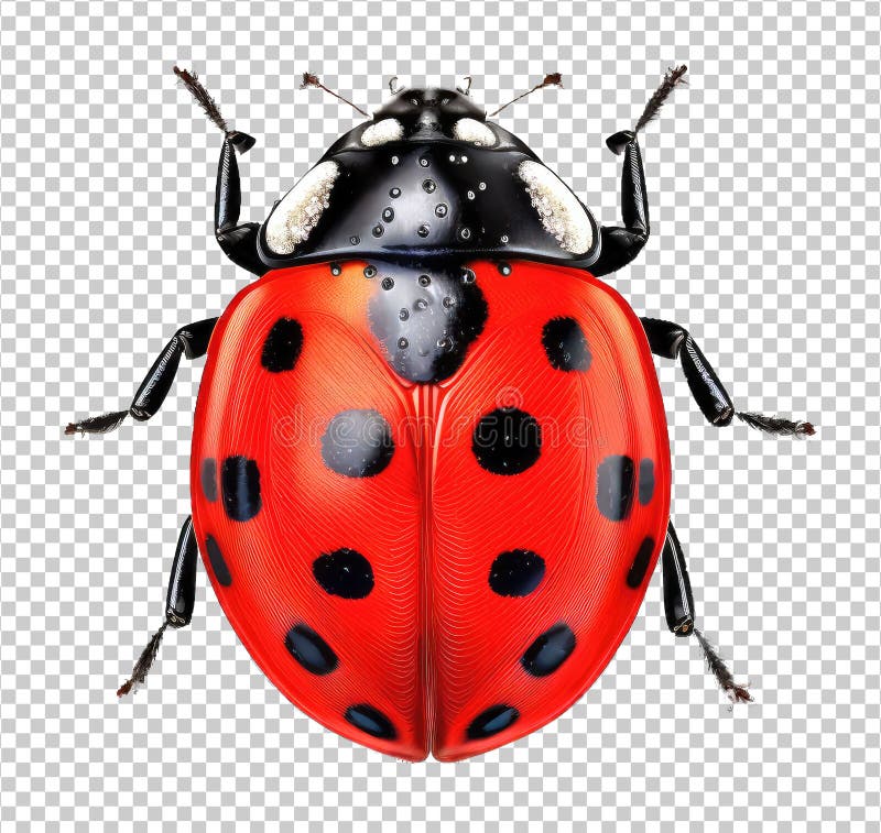 Ladybug Top View Isolated Stock Illustrations – 173 Ladybug Top View ...