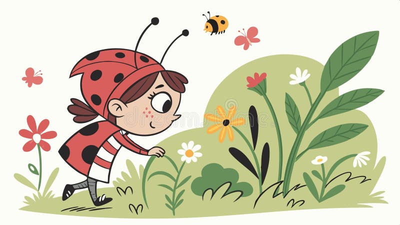 Ladybug on Leaf in Garden, Bug Resting, Insect Pause, Garden Stillness ...