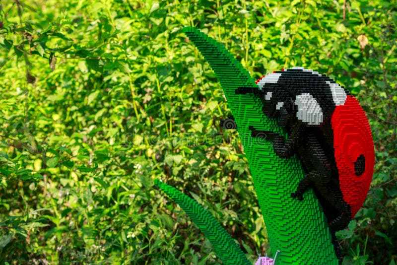 Ladybug in Lego in Planckendael Zoo Editorial Photo - Image of ...