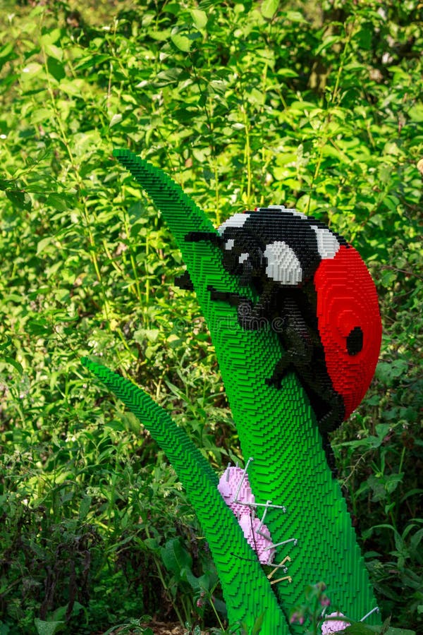 Ladybug in Lego in Planckendael Zoo Editorial Photography - Image of ...