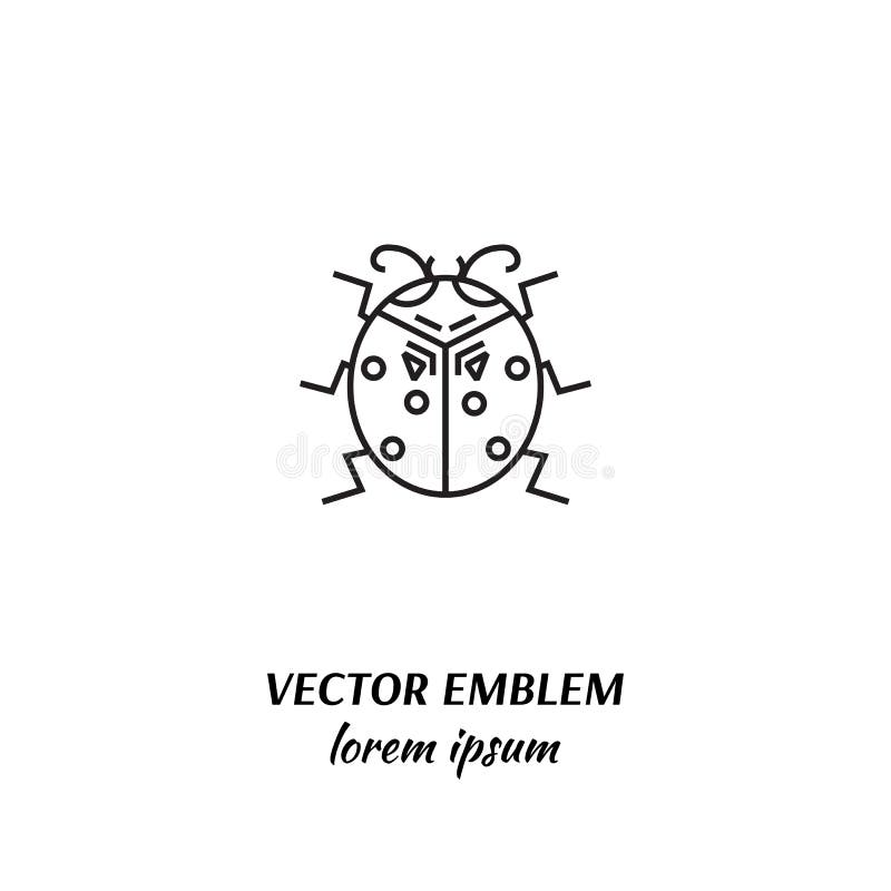 Ladybug Linear Icon. Thin Line Illustration. Ladybird Contour Symbol ...