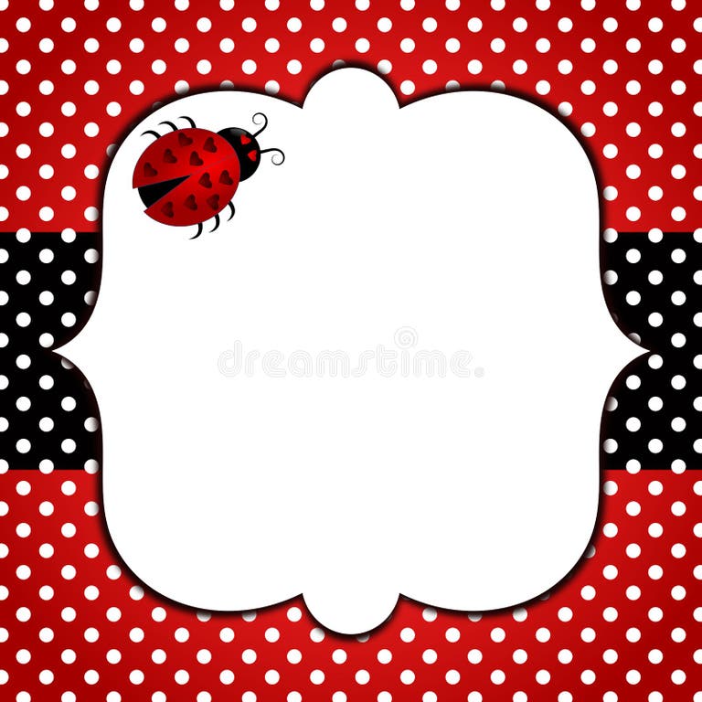 Ladybug Borders Stock Illustrations – 113 Ladybug Borders Stock ...