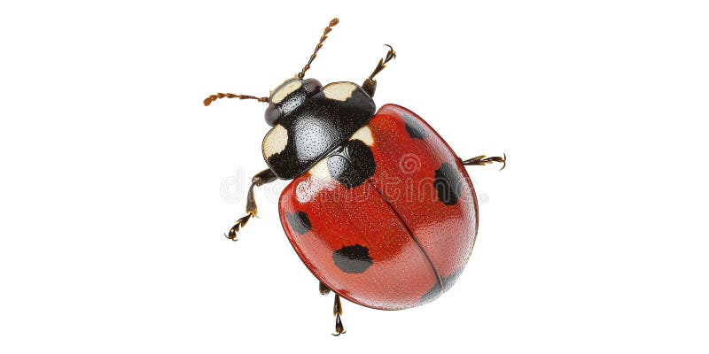 Ladybug with Red Spots Isolated on Transparent Background Stock Image ...