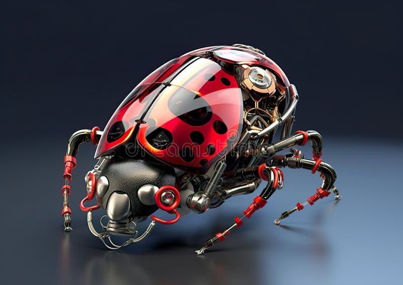 Ladybug Robot with the Technological Solutions of the Future. Stock ...