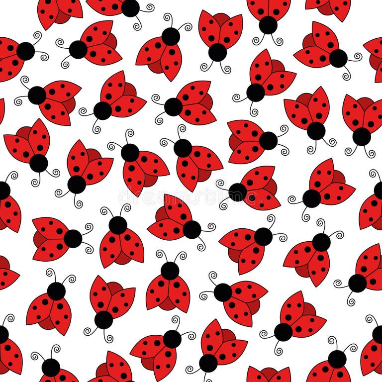 Simple Doodle Ladybug Stock Illustrations – 937 Simple Doodle Ladybug ...
