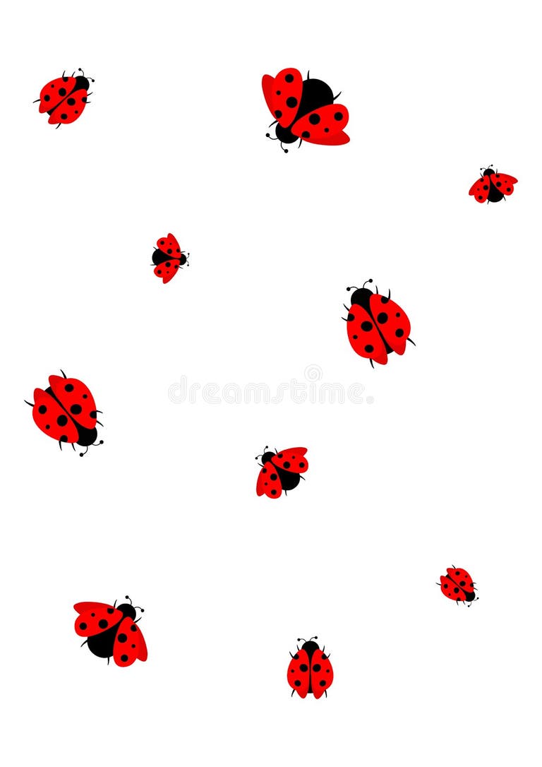 Ladybug White Background Stock Illustrations – 14,769 Ladybug White ...