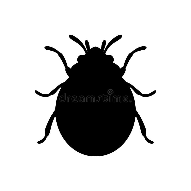 Ladybug Silhouette Vector Illustration Stock Vector - Illustration of ...