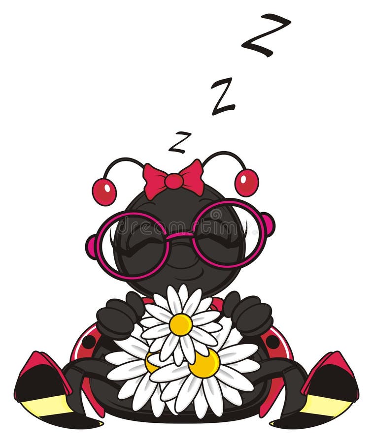 Ladybug Sleeping Stock Illustrations – 161 Ladybug Sleeping Stock ...