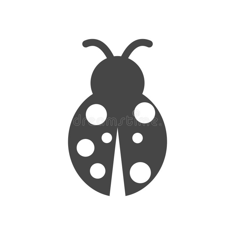 Ladybird Black White Graphics Stock Illustrations – 74 Ladybird Black ...