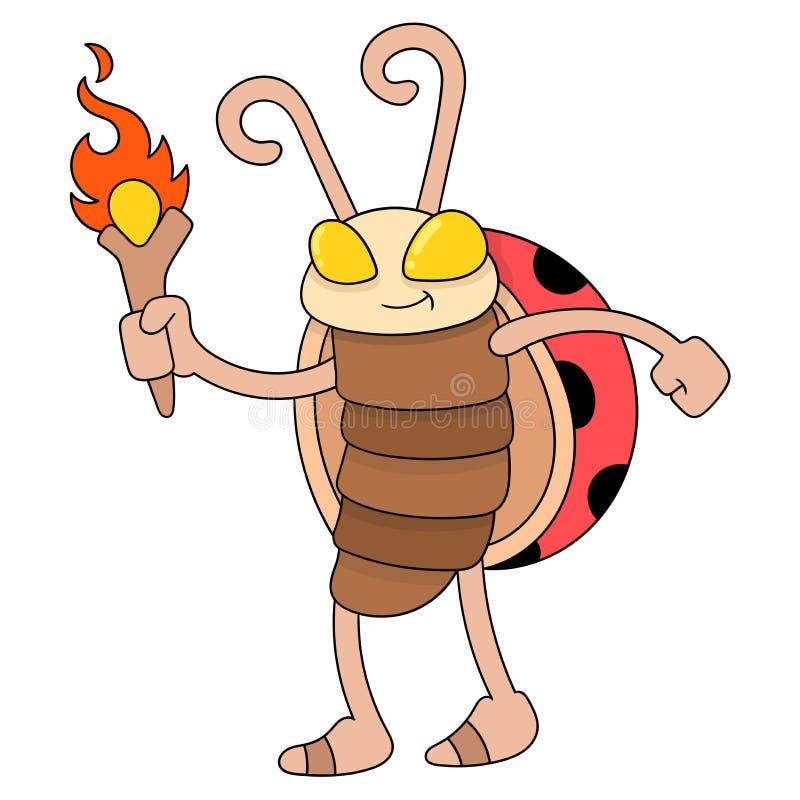 Walking Ladybug Stock Illustrations – 136 Walking Ladybug Stock ...