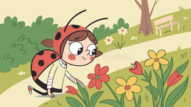 Ladybug Walks on Leaf, Insect Stroll, Garden Walker, Bug Journey ...
