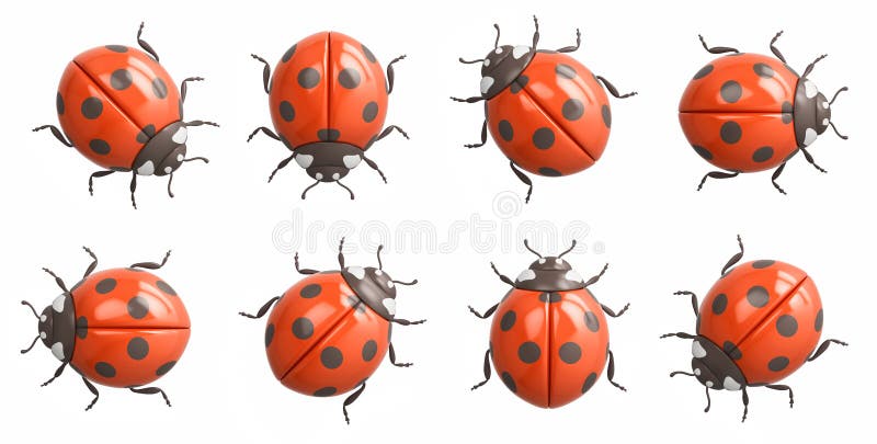 Red Ladybug Top View Stock Illustrations – 160 Red Ladybug Top View ...