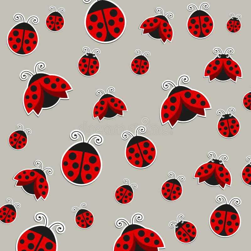 Ladybugs stock illustration. Illustration of beetle, cute - 89318239