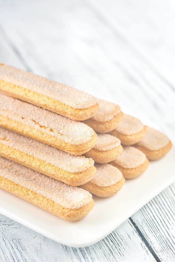 Ladyfinger Biscuits Savoiardi Stock Image - Image of stick, biscuit ...