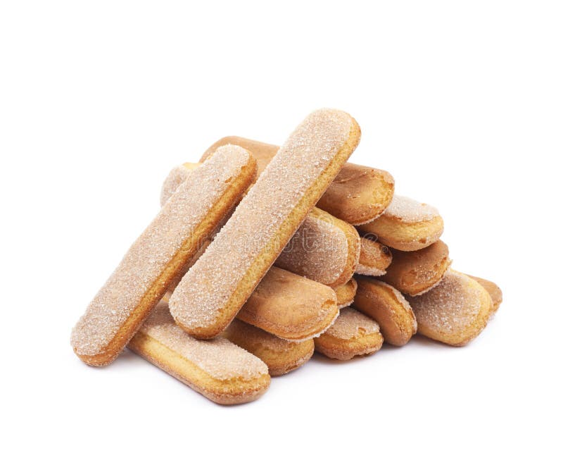 Ladyfinger Savoiardi Biscuit Composition Stock Photo - Image of dessert ...
