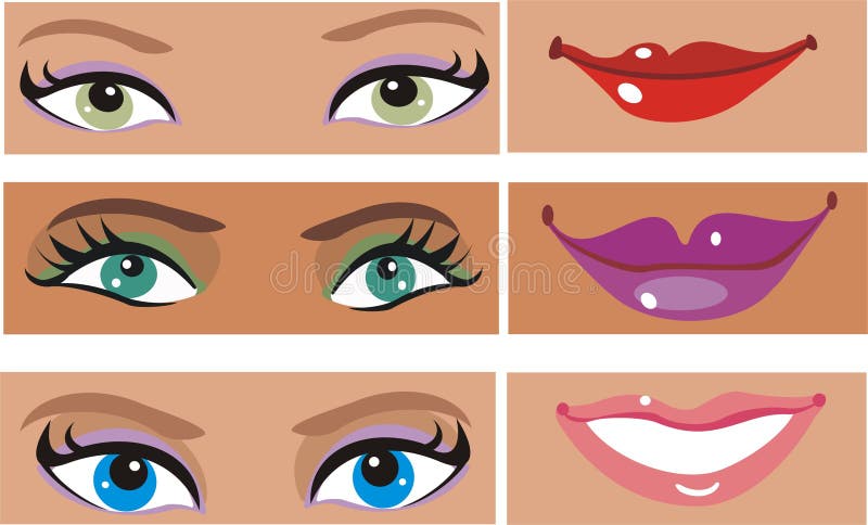 Face Parts Stock Illustrations – 6,460 Face Parts Stock Illustrations ...