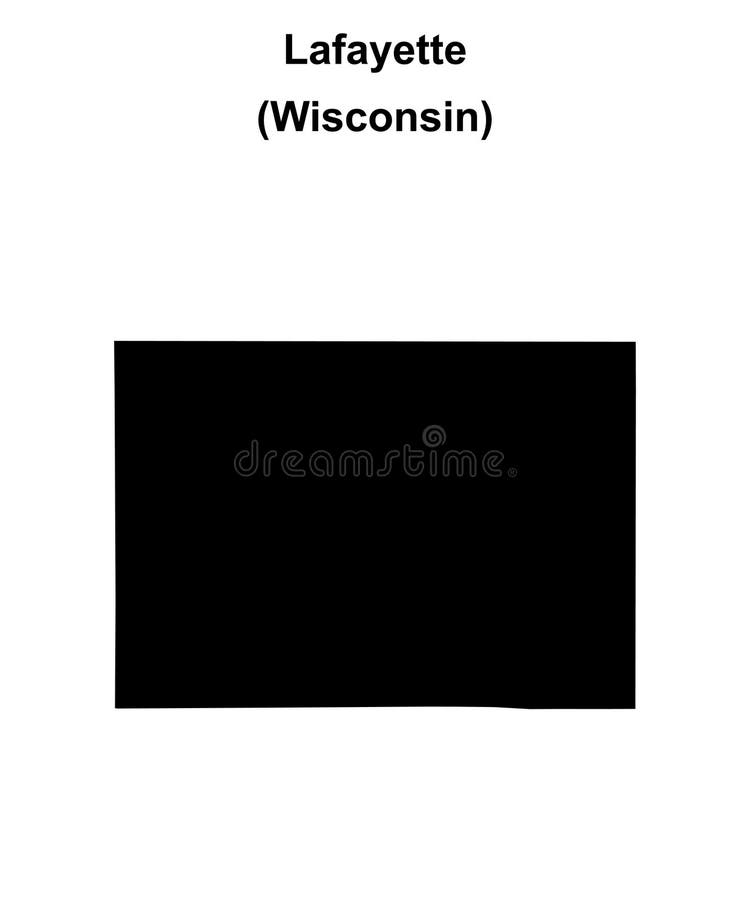 Lafayette outline map stock vector. Illustration of outline - 361876002