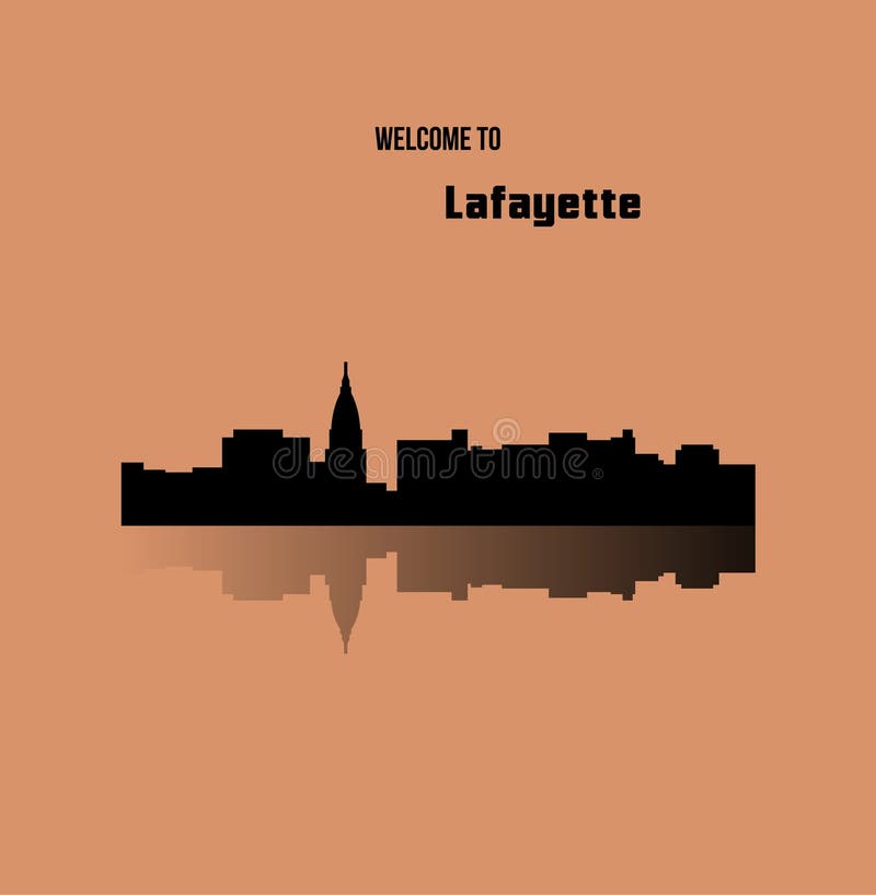 Lafayette indiana ilustración del vector. Ilustración de insignia ...
