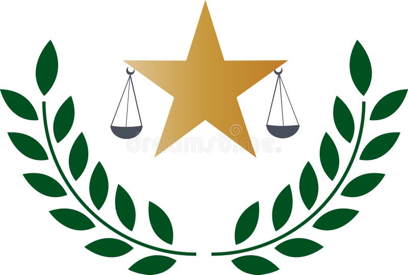 Lag och advokatlogobegrepp vektor illustrationer. Illustration av ...