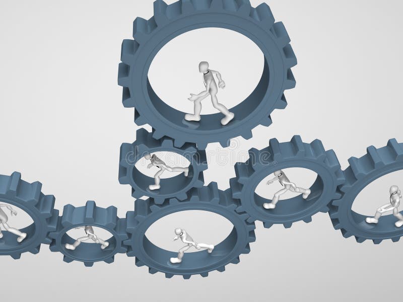 Personligt Ansvar I Arbetslag Stock Illustrationer - Illustration av ...