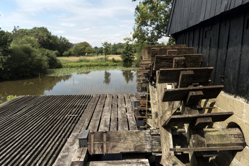 LAGE , GERMANY - JULY 29, 2018: the Watermill in Lage an Der Din ...