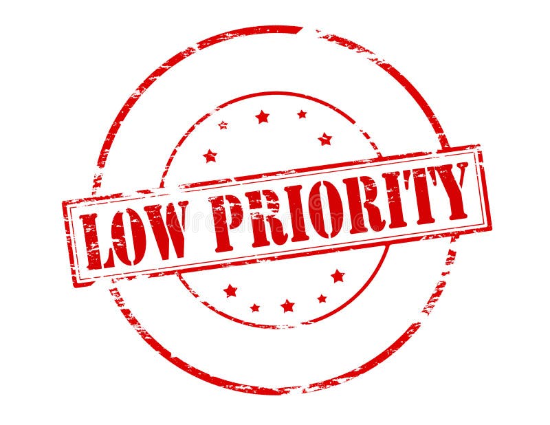 LAGE PRIORITEIT stock illustratie. Illustration of diversen - 92047346