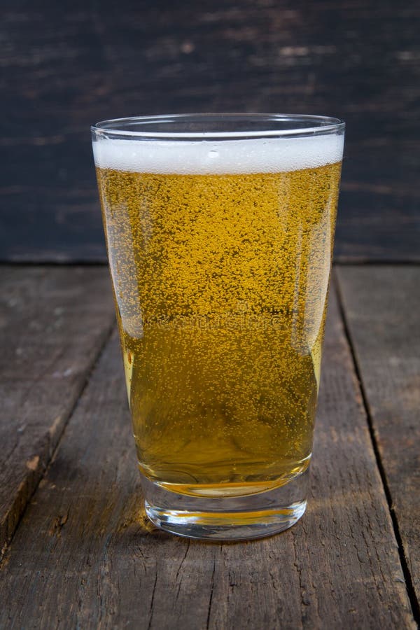 Lager Draft Beer in a Glass Stock Image - Image of clipping, brewed ...