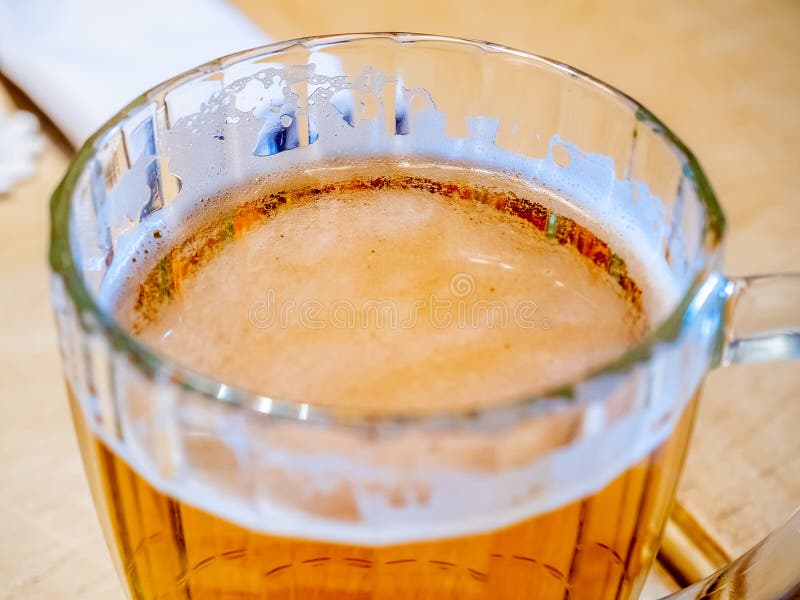 Lager Draught Beer in Glass Stock Photo - Image of draught, lager ...