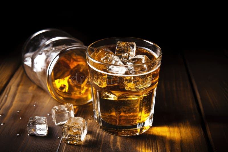 Lager in an Ice Bucket Next To an Open Beer Bottle Stock Photo - Image ...