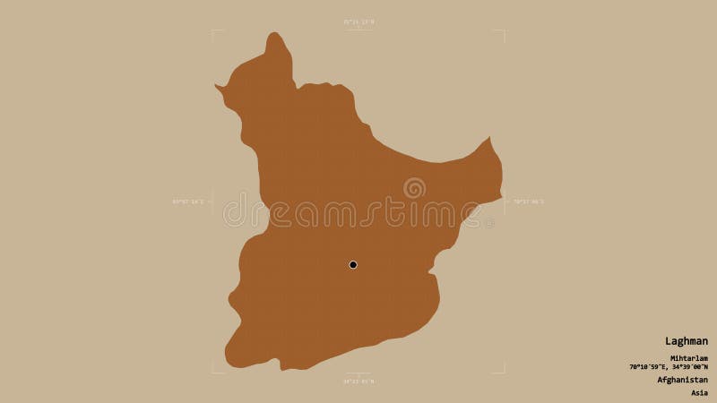 Laghman - Afghanistan. Bounding Box. Pattern Stock Illustration ...