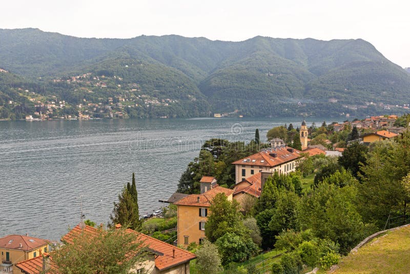 Laglio Lake Como stock photo. Image of como, religion - 164554912