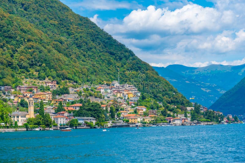 Laglio Village and Lake Como in Italy Stock Image - Image of summer ...