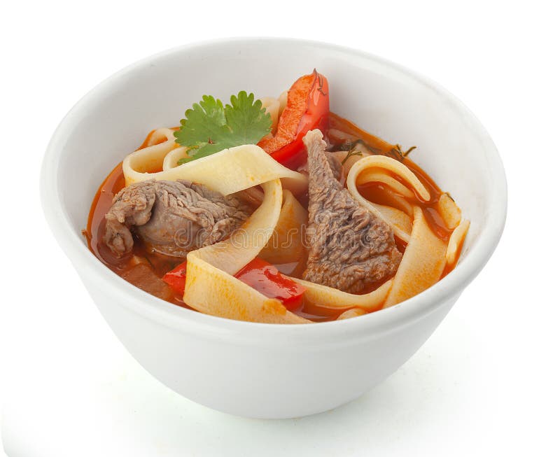 Lagman in the bowl stock image. Image of white, bowl - 238854129