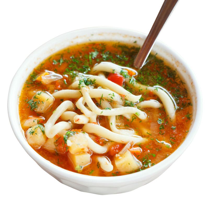 Lagman in the bowl stock image. Image of white, bowl - 238854129