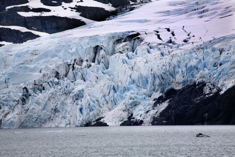 Lago Blu Anchorage Alaska Glacier Di Portage Fotografia Stock ...